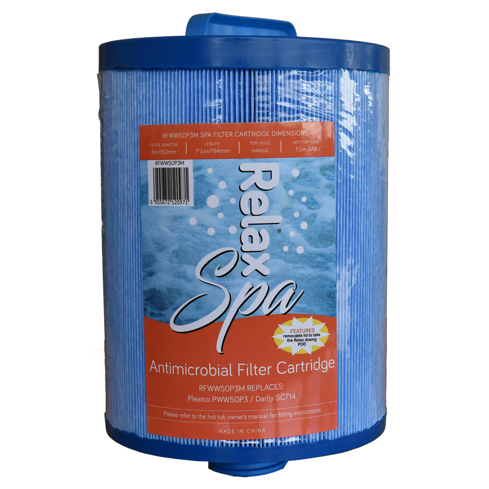 Relax Spa Filter Cartridge Antimicrobial - PWW50P3 - POD – Surrey Dream ...